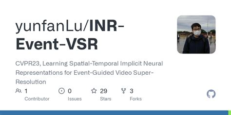 Github Yunfanluinr Event Vsr Cvpr23 Learning Spatial Temporal Implicit Neural