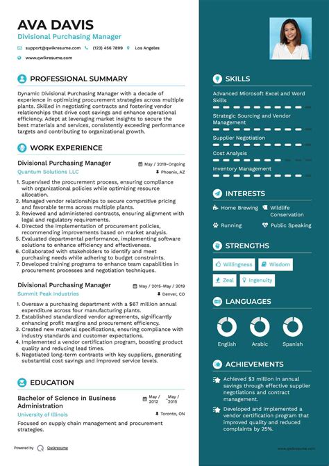 10 Purchasing Manager Resume Samples And Templates For 2025