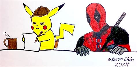 Deadpool And Detective Pikachu By Rocket Stevo On Deviantart