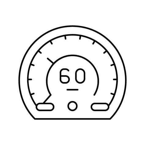 Speedometer Autonomous Vehicle Line Icon Module 69383441 Vector Art At Vecteezy