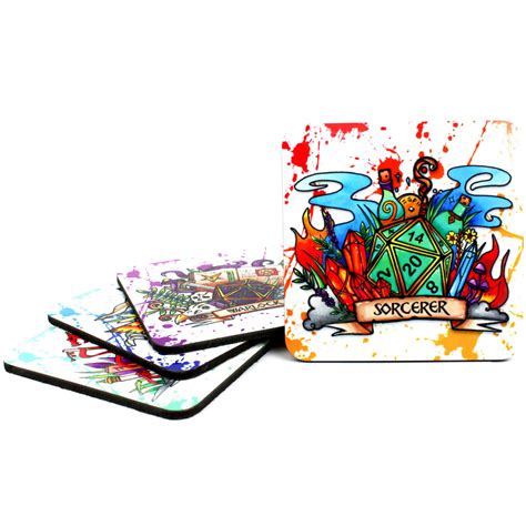 Dungeons And Dragons Dnd Class Coaster Happy Piranha