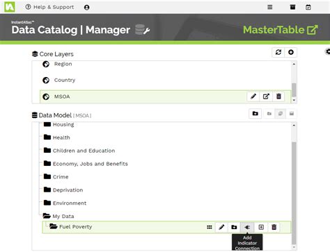 How To Add Data For Existing Indicators To A New Core Layer In A Data Catalog Instantatlas Help