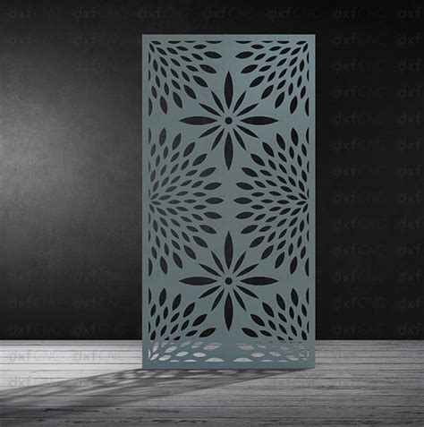 Laser Cut Tree Leaves Metal Landscape Screen Panel Free Dxf File