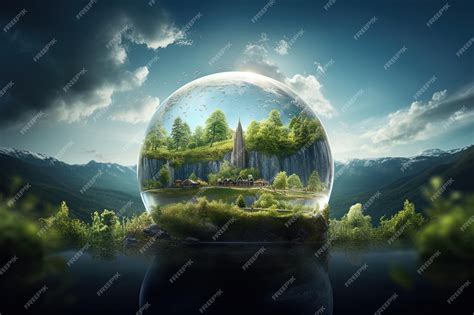 Premium Ai Image Visual Mock Up Representing Sustainable Brand