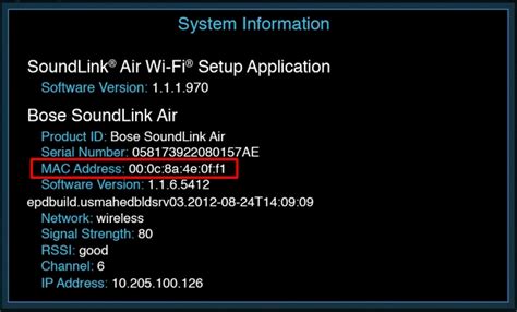 Locating The MAC Address