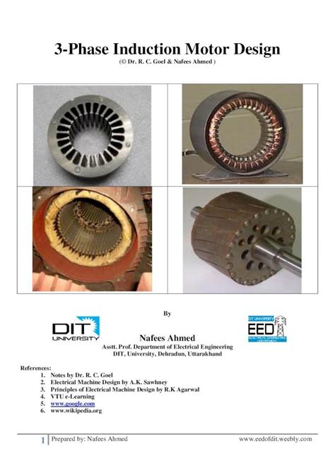 PDF Induction Motor Design Phase Phase Induction Motor Design K Efficiency Of