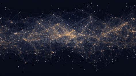 abstract network connection glowing nodes lines forming complex