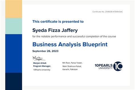 Syeda Fizza Jaffery On Linkedin 🌟 New Certification Unlocked Business