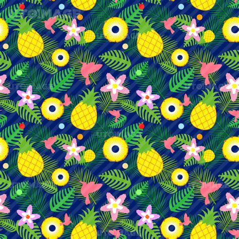 트로피칼 파인애플 패턴포토샵에서 패턴 등록 가능 유토이미지 상세페이지 베이직샵 21617621