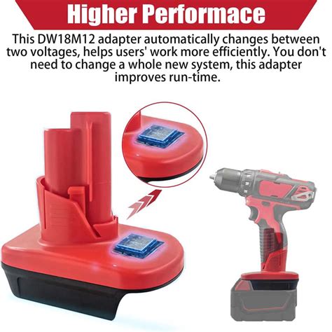 Milwaukee M18 To Milwaukee M12 Battery Adapter Powuse