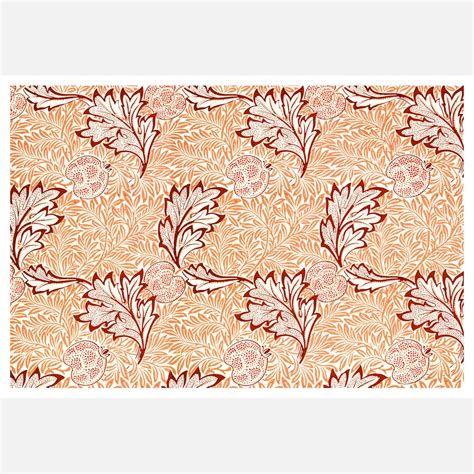 Apple Pattern William Morris Poster Tofujoe