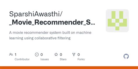 github sparshiawasthi movie recommender system using machine