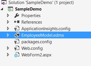Model First Approach Of Entity Framework