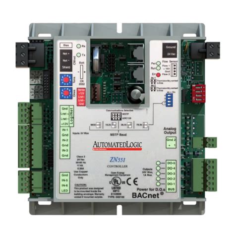 automated logic zn551 technical instructions pdf download manualslib