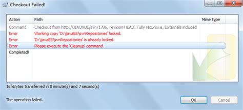 Svn E155004 Run Svn Cleanup To Remove Locks Type Svn Help Cleanup For Details