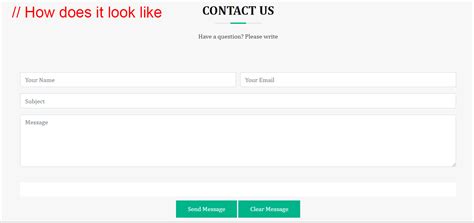 Php How To Add To Contact Form Your Message Has Been Received Stack Overflow