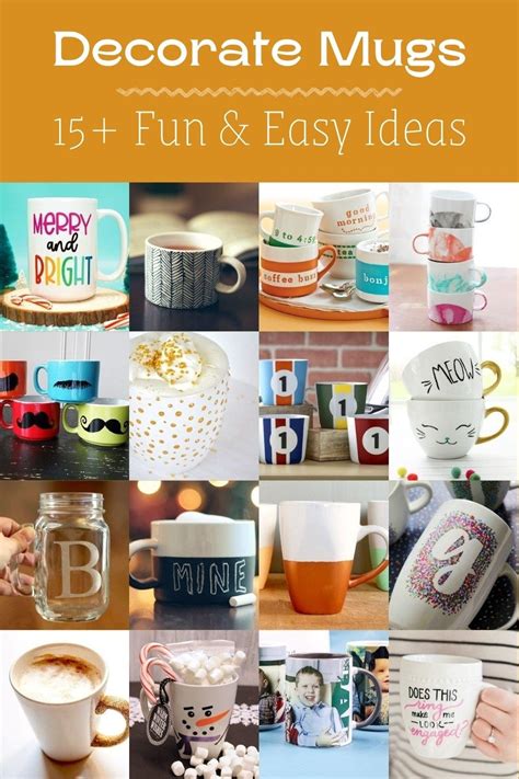Decorate Mugs With These Fun And Easy Ideas Mugs Diy Mugs Diy Handmade