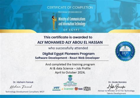 Depi Webdevelopment Reactjs Nodejs Fullstackdevelopment Datascience Aly Mohamed