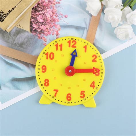 1pc Student Learning Clock Time Teacher Gear Clock Vicedeal