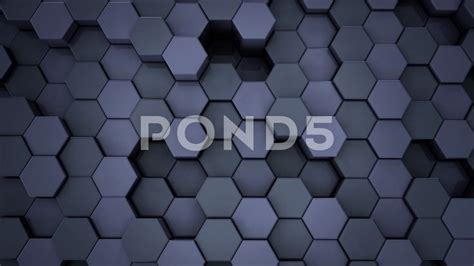 Hexagonal Grid Abstract Technology Animation Stock Footageabstract