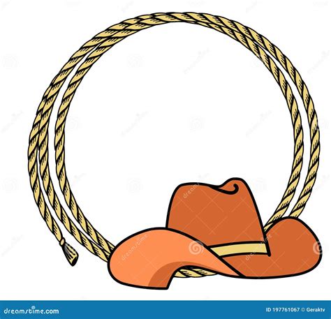 Cowgirl Rope Lasso Clipart