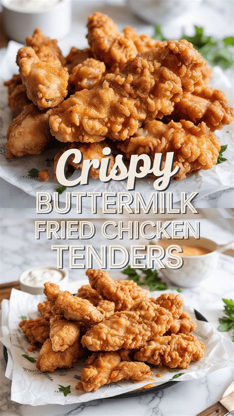 Crispy Buttermilk Fried Chicken Tenders Spice Up Bites