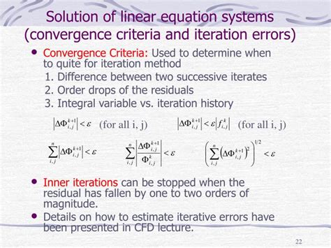 ppt numerical methods in computational fluid dynamics cfd