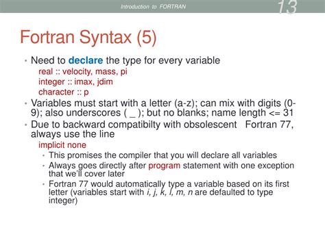 Ppt Introduction To Fortran Powerpoint Presentation Free Download