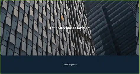 How To Use Font Attachment And Burn Subtitles In Mkv Container