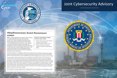 Us Security Agencies Release Advisory On Snatch Ransomware Iocs And Ttps Issue Mitigation