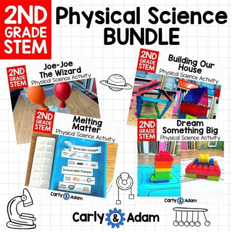 2nd Grade Science Activities And Physical Science Stem Challenges Bundle