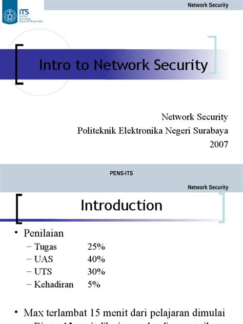 Modul 1 Intro To Network Security Pdf Vulnerability Computing