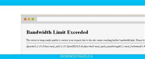 Bandwidth Outage Or Service Down Check Current Outages And Problems DownOutages Ca