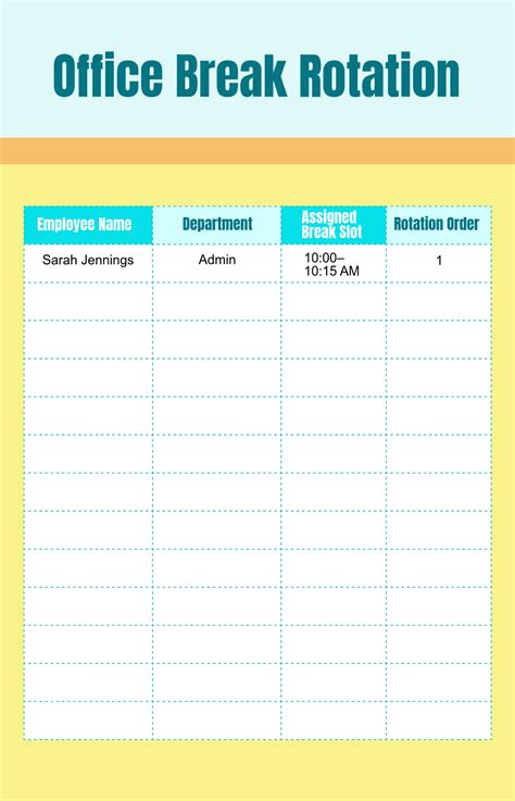 Free Break Templates To Edit Online