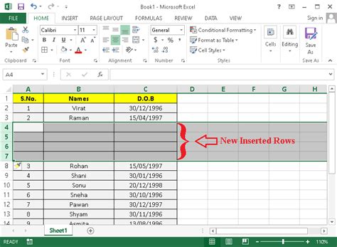 Excel Insert Row Shortcut Streamlining Operations Free Online