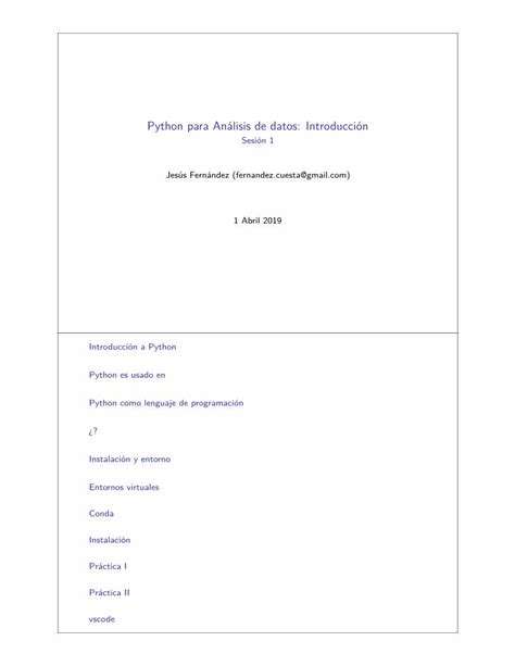 pdf python para análisis de datos introducción sesión 1 dokumen tips