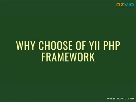 Ppt Why Choose Of Yii Php Framework Powerpoint Presentation Free Download Id8141555