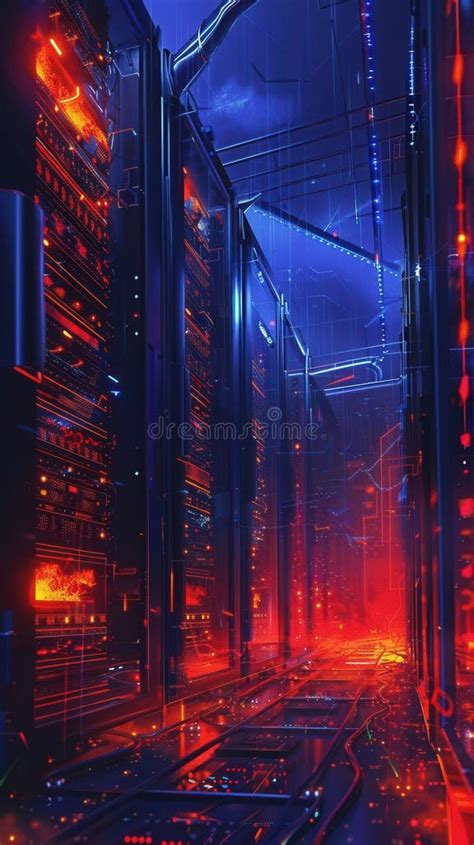 Securing Networks With A Firewall Network Protection Concept Stock