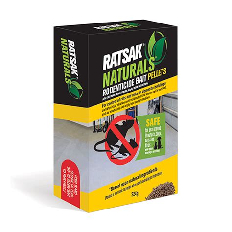 Ratsak 224g Rodent Naturals Rodenticide Bait Pellets Bunnings Australia