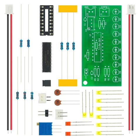 LM DC V V LED Sound Audio Spectrum Analyzer Level Indicator Kit DIY Electoronics