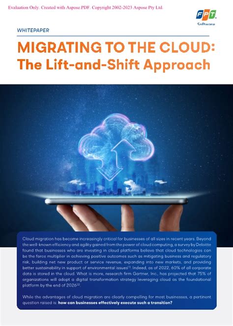 Migrating To The Cloud The Lift And Shift Approach Fpt Software