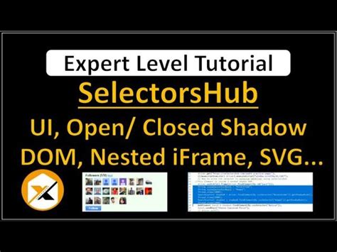 Inder P Singh on LinkedIn: SelectorsHub Tutorial-Selectorshub Shadow ...
