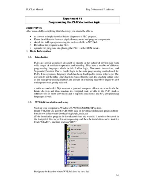 Pdf Plc Lab Manual