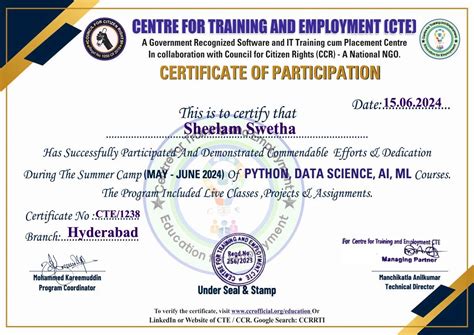 swetha sheelam on linkedin python programming sql datascience ai