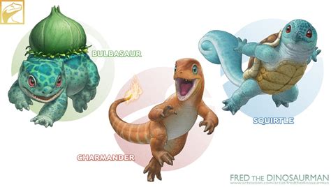 Bulbasaur Squirtle And Charmander Pokemon Drawn By Fredward95 Danbooru