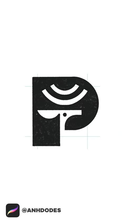 Negative Space Letter P Deer Logomark Design Process Credit Anhdodes Anh Do Logo Designer