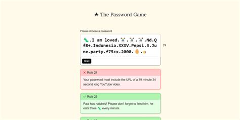 The Password Game Puzzle Prime