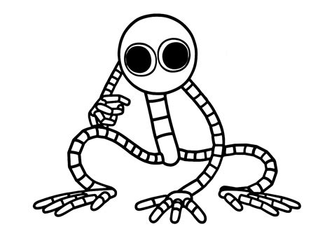 Rainbow Friends Coloring Pages Printable Rainbow Friends Coloring