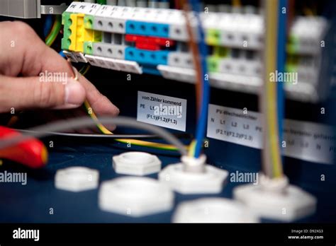 An Electrician Working On A Fuse Box Hi Res Stock Photography And Images Alamy