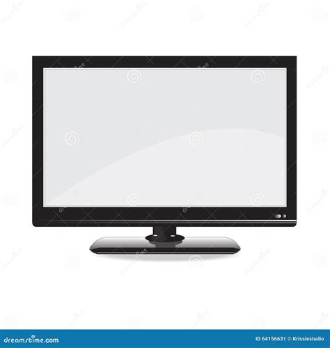 Computer Monitor Display Vector Illustration Stock Vector